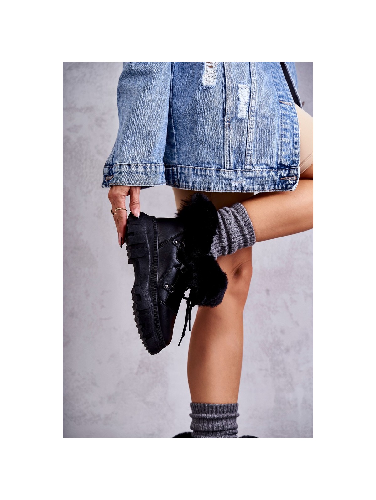 Šilti batai Trappers Black Charles