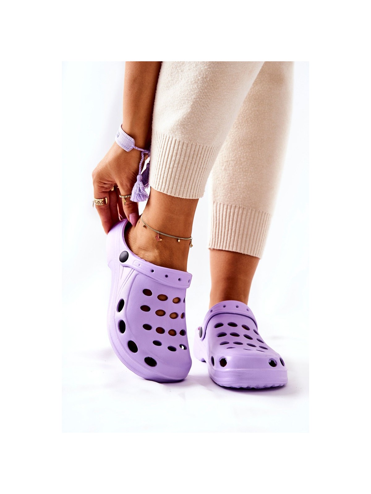 Women's Slides Foam Purple Crocs EVA